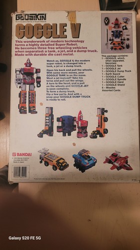 Goggle V Robot Godaikin Popy Bandai Vintage Sentai DX Power Rangers NIB ...