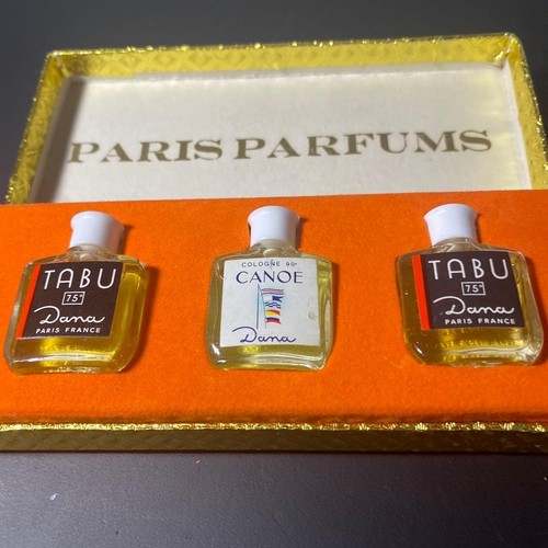 Rare Discontinued DANA Tabu Mini Perfume 10ml Unused 3 Bottle Set ...