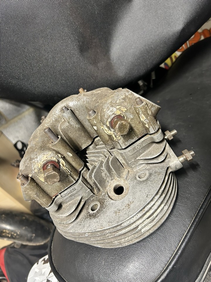BSA C15 cylinder head And rocker box. Some fin damage. | eBay UK