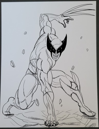 Wolverine Ink Art Print 8.5x11 by Keyeske - S0-28-2 | eBay