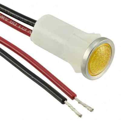 1 x VCC Electronics 1092D3-12V PMI RND 0.5" LED, Semi Dome, 12V Wire ...