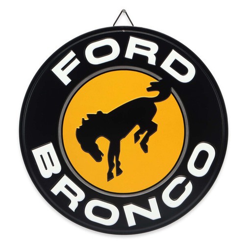 Ford Bronco Logo Round Metal Sign * Must Have For Any Bronco Owner ...