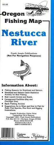 OREGON FISHING MAP (NESTUCCA RIVER) By Frank Publications Amato *Mint ...