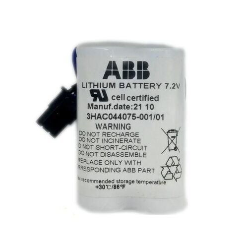 3HAC044075-001/01 7.2V SMB Battery For ABB Robot CPU ABBTA521 ...