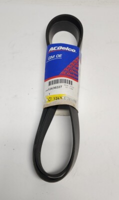 ACDelco GM OE Accessory Drive Belt Original Equipment 12636227 8 Rib ...