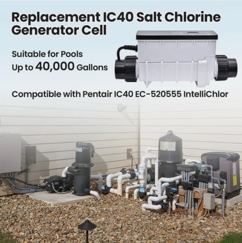 For Pentair IC40 Salt Chlorine Generator Cell Replacement EC520555 ...