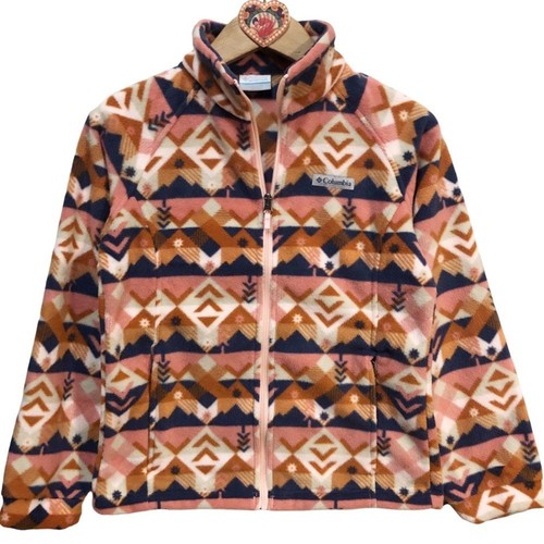 Columbia Girls' Castle Dale Printed Full Zip Fleece Jacket Large | eBay