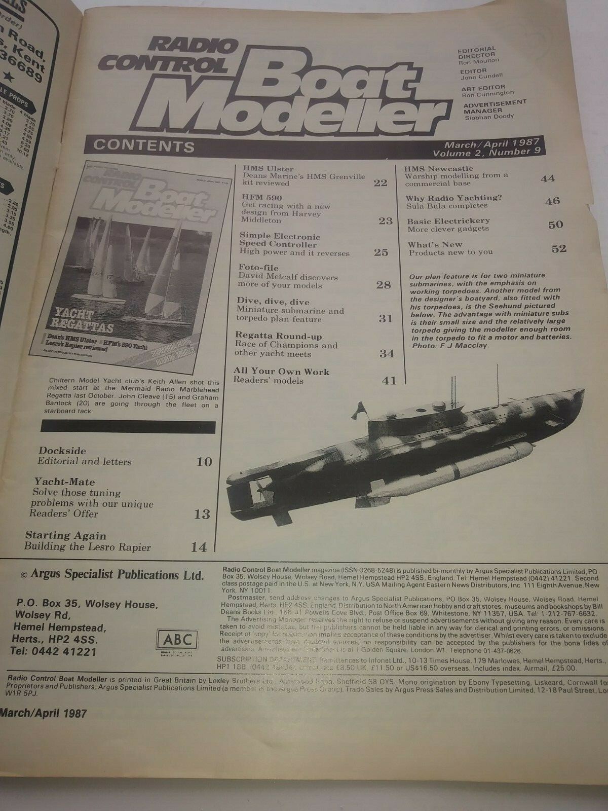 Radio Control Boat Modeller Magazines 1987-1991 with Original Plans ...