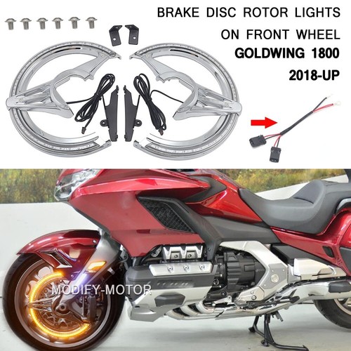 For Honda Goldwing GL1800 2018-up Front Wheel Brake Disc Rotor With LED ...