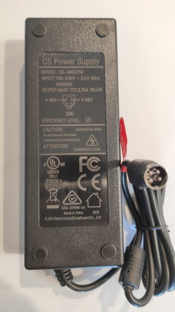 Original Swann Power Adapter NVR16-8580 48V 3750mA with Kettle Cable CS ...