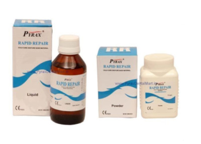 Dental Rapid Repair Self Cure Liquid 100ml & Powder 100gm (Pink) Same ...