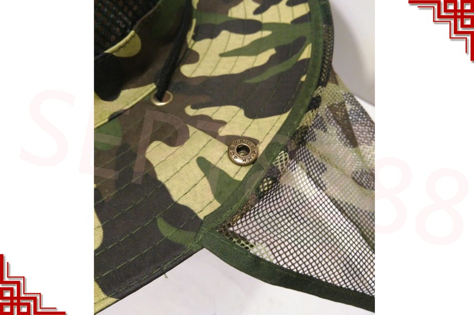 Men's Cool Outdoor Fishing Hiking Outback Safari Vented Sun Hat Cap ...