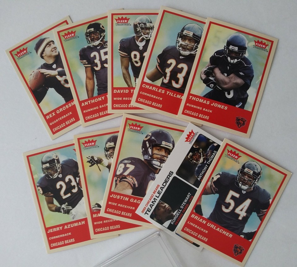 2004 Chicago Bears Fleer Tradition Team Card Set | eBay