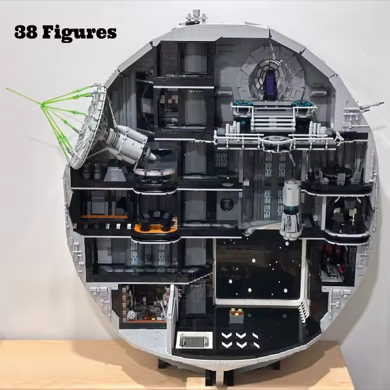 NEW 9023Pcs Death Star (Alt build of 75419) Building Blocks Set With 38 ...