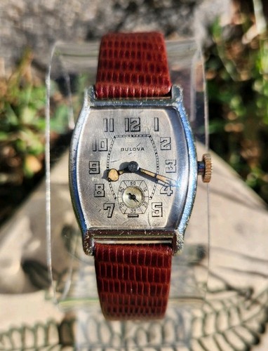 Vtg Bulova 1929 Governor Men's 27mm Watch 10AN Mechanical Art Deco ...