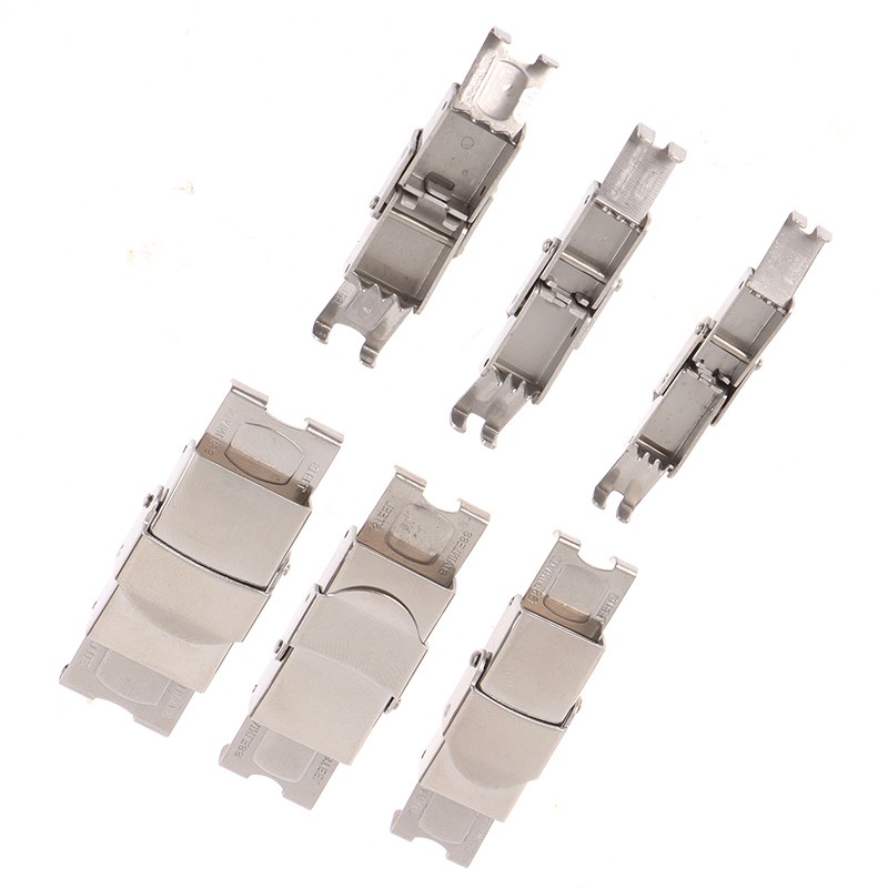 10pcs Steel Crimp Jaw Hook Watch Band Clasps DIY Jewelry Connect Lace ...