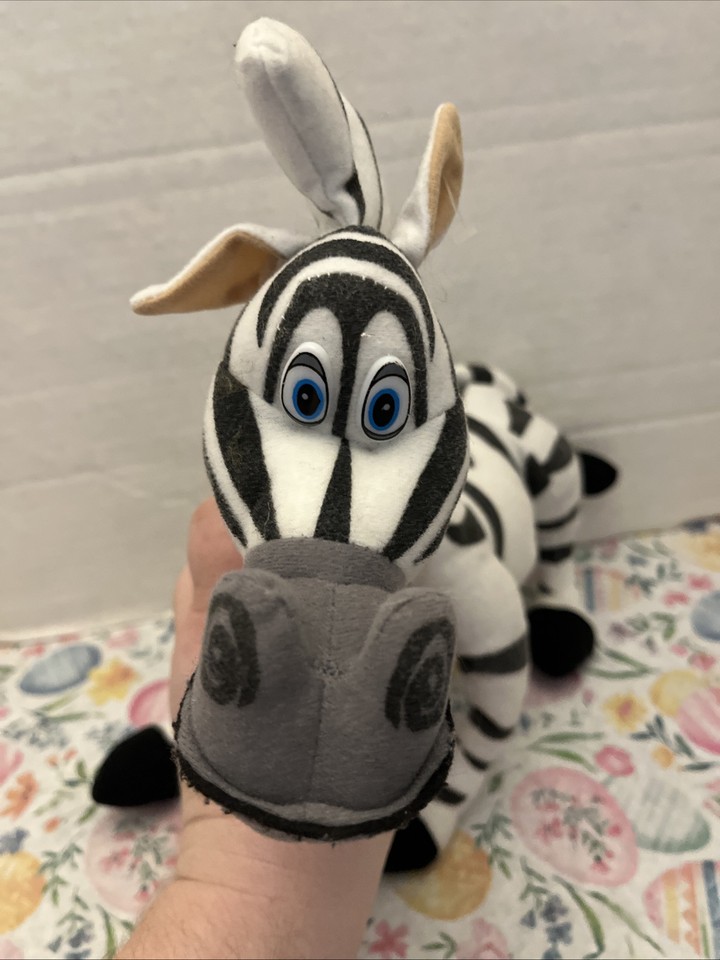 2005 Nanco Dreamworks Madagascar Marty Zebra Floppy Plush Toy Stuffed ...