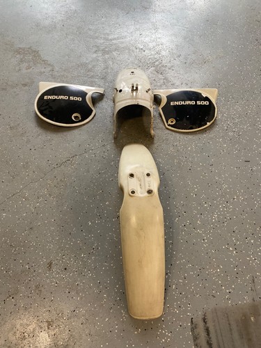 Yamaha XT500 1979 USED OEM fender and side cover set | eBay