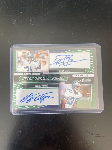2024 Panini Absolute Deion Sanders & George Teague DUAL AUTOGRAPH SSP ...