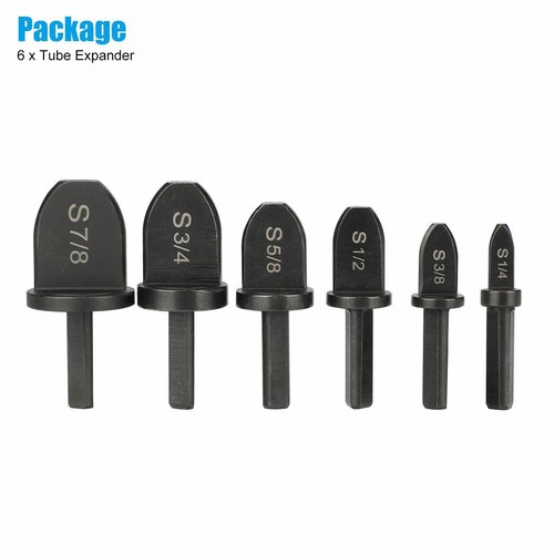 6 Piece Swaging Tool Drill Bit Set for Copper Pipe Flaring and Tube Expanding | eBay