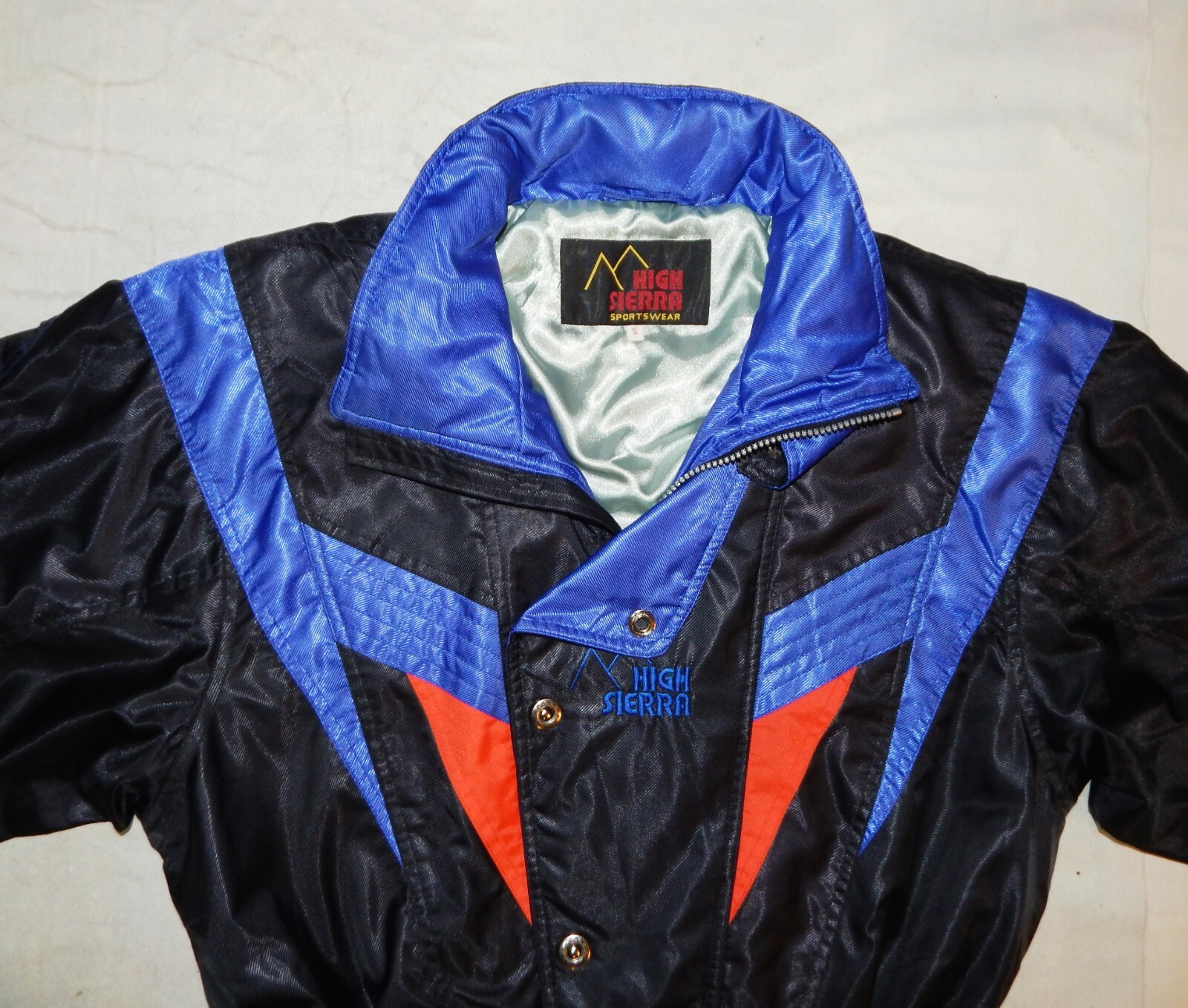 HIGH SIERRA EXC.VTG 80s Mens All in One Thermal Shiny Ski Suit,Sz S ...