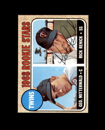 Rick Renick Signed Original 1968 Topps Rookie Stars Minnesota Twins ...