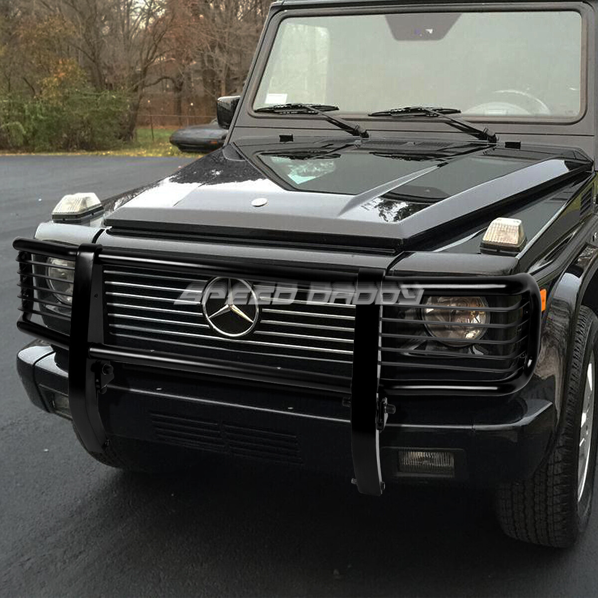 FOR 99-12 MERCEDES G500 G-CLASS BLACK COATED MILD STEEL FRONT BUMPER ...