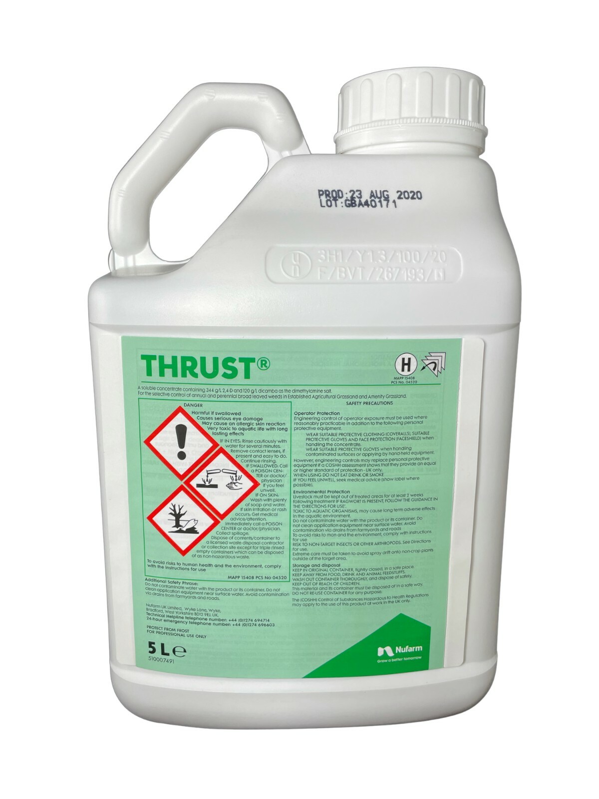 THRUST 5L LAWN AND PADDOCK WEEDKILLER DOES NOT KILL GRASS | eBay UK
