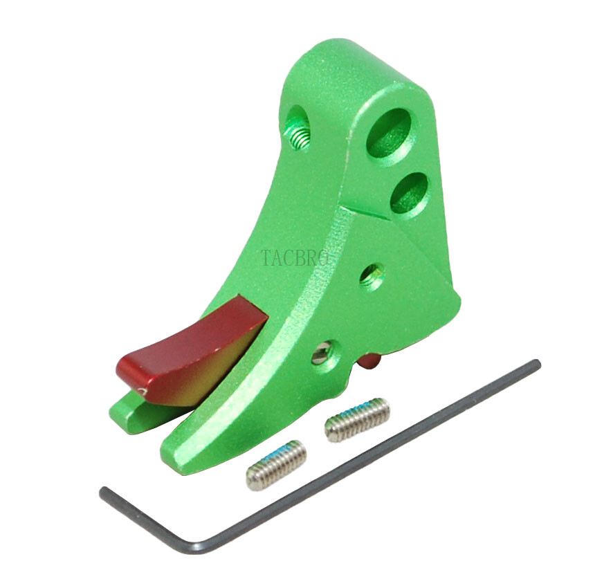 Green Anodized Aluminum Trigger Shoe With Safety For G17 G19 G23 G26 ...