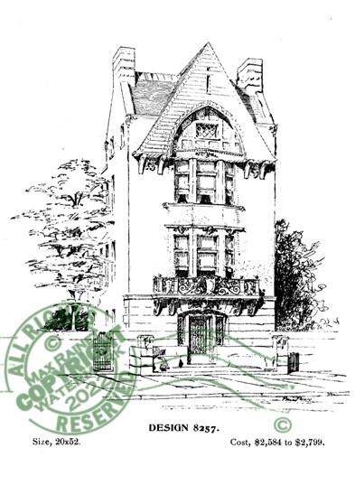 Artistic City Houses 1890 * Architectural PAINTING COLORING BOOK w ...
