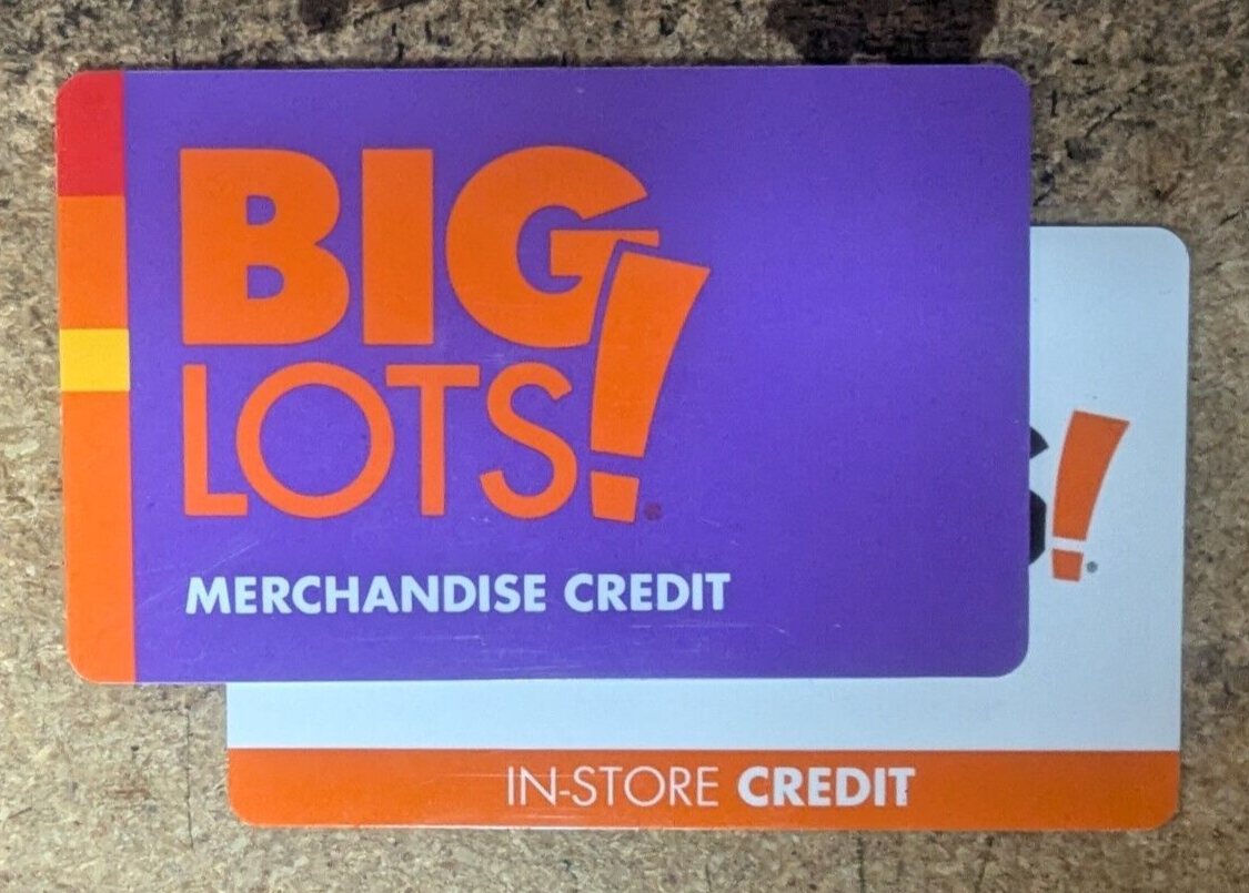 $222.52 Big Lots Gift Card Merchandise Credit BALANCE $222.52 | eBay