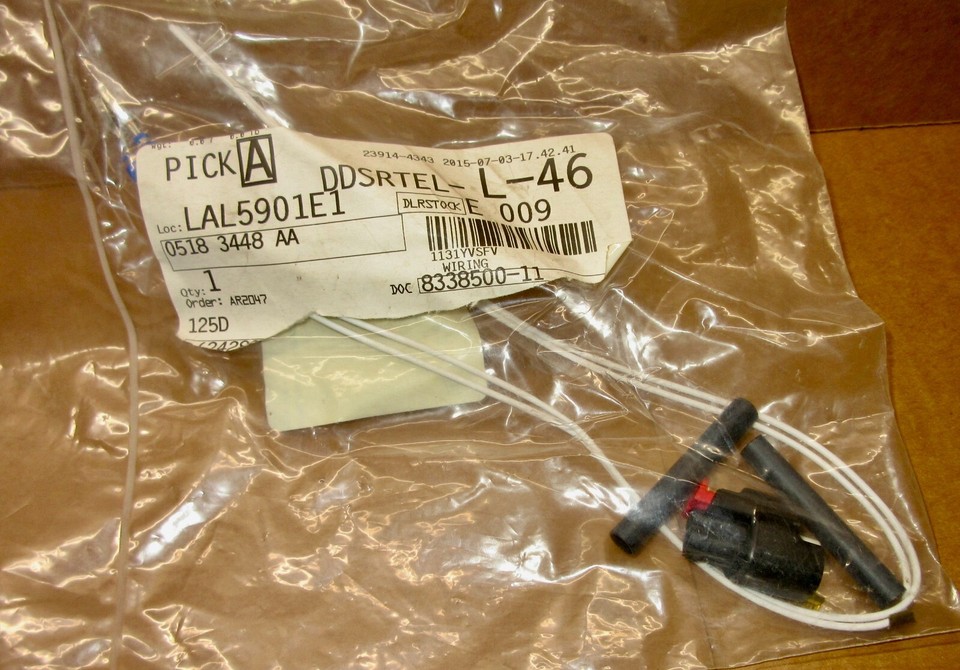 Mopar 5183448AA 2-way female wiring 2005-2024 Ram 2500, Ram 3500 OEM ...