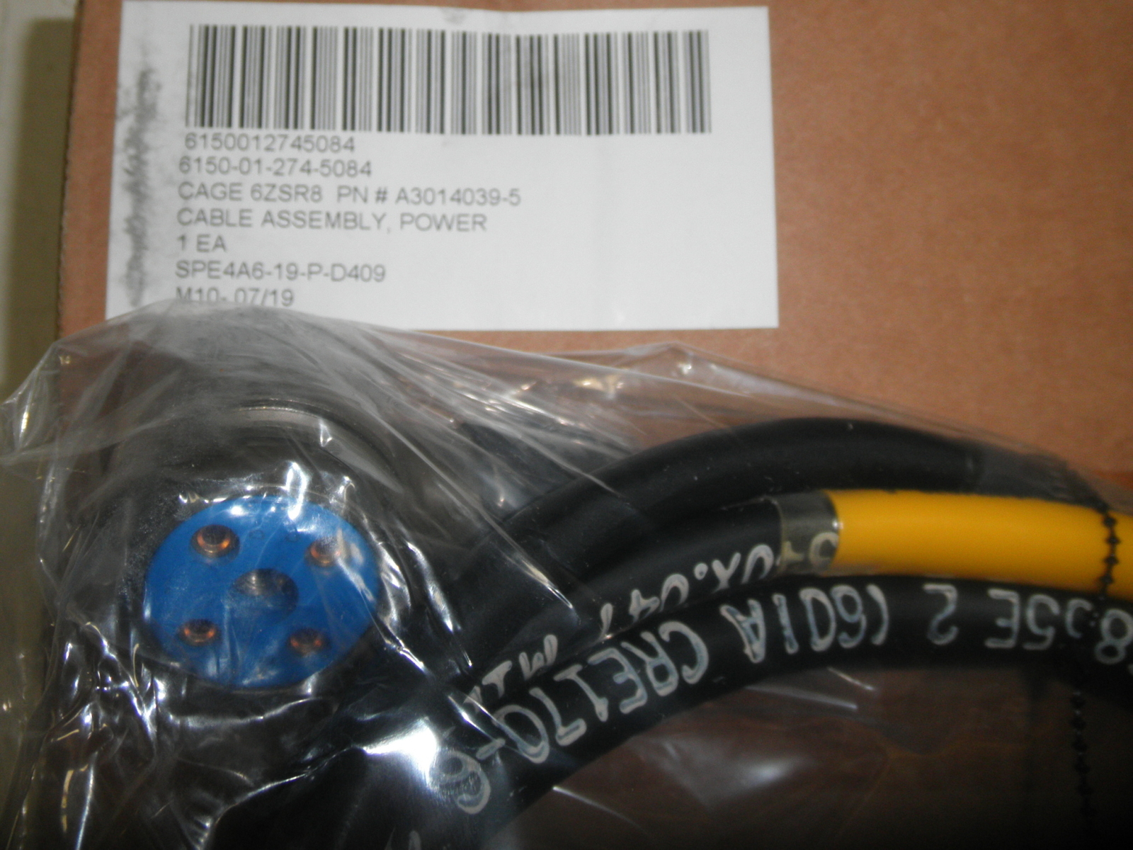 5995-01-274-5084 Cable Assembly A3014039-5 CX-13302/VRC (6FT. 0IN ...