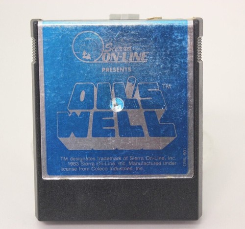 Oil's Well (Colecovision) Game Only Tested Working | eBay