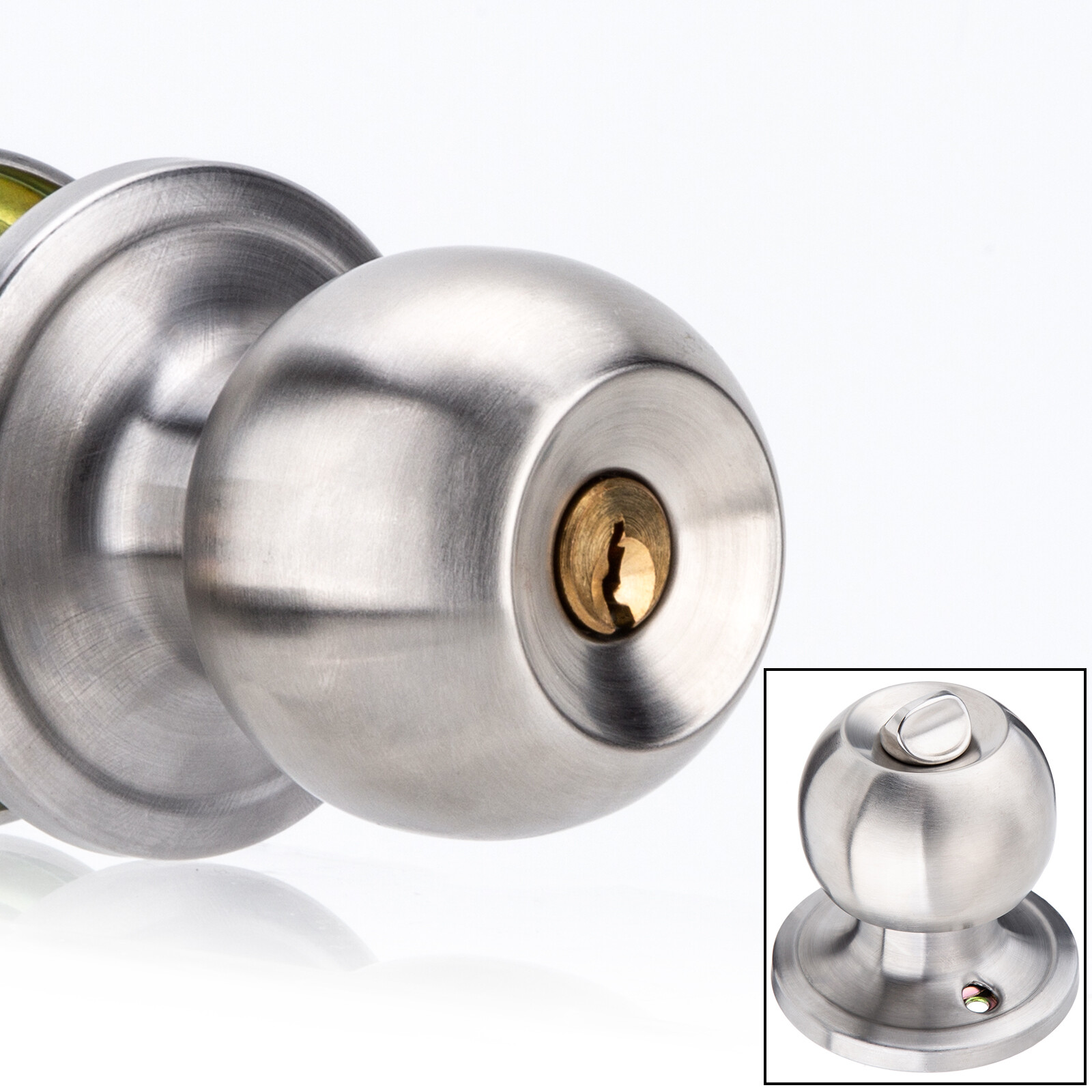 Privacy Door Lock Set Entrance Lock Knob Bedroom Passage Locks Round ...