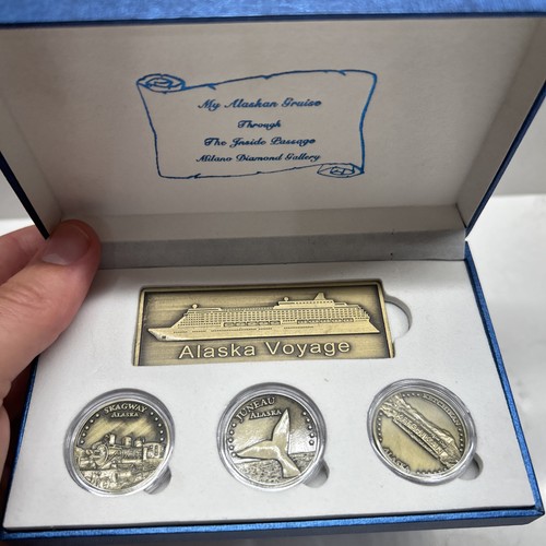 Alaskan cruise token coin ingot set Milano Diamond Gallery Alaska 2018 ...