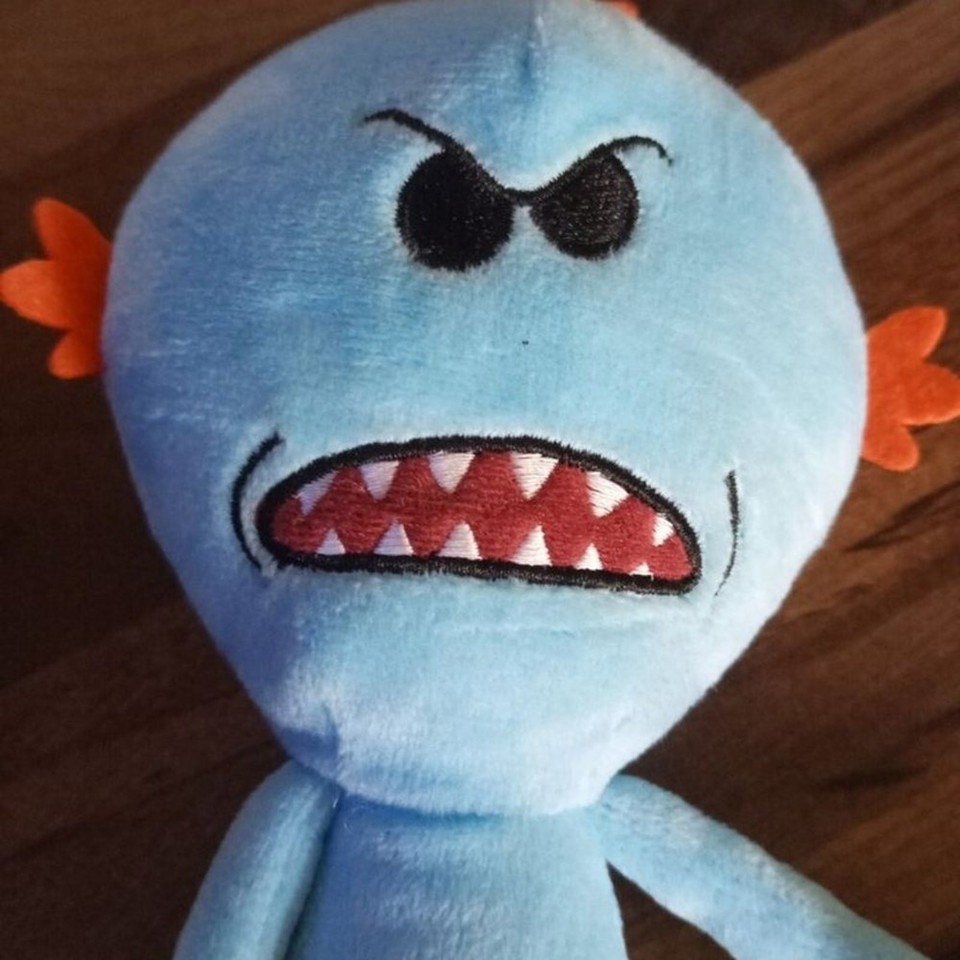 Funko Galactic Plushies Rick and Morty MR. MEESEEKS Angry Face Plush ...