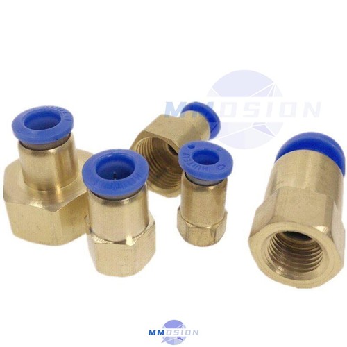 BSP Pneumatic Straight Female Stud Hose Tube Inline Push Fit Connector ...