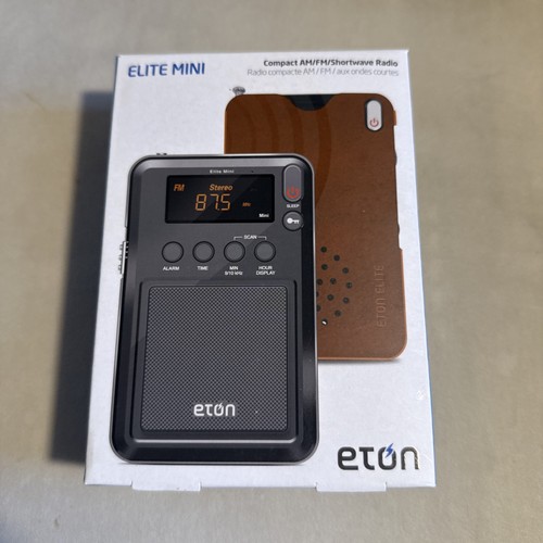 Eton Elite Mini Radio Receiver Am Fm Shortwave Orange Lcd Alarm Clock ...