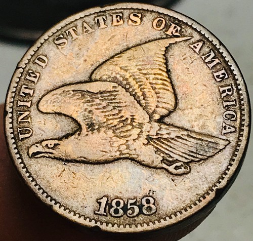 1858 Flying Eagle Cent Penny 1C Small Letters Ungraded Choice US Coin ...