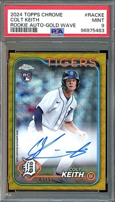 2024 Topps Chrome #RACKE Colt Keith Gold Wave Refractor Auto Rookie #3/ ...