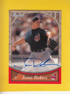 1999 Bowman Autographs #BA16 Jason Rakers Cleveland Indians NM-MT+ Auto ...