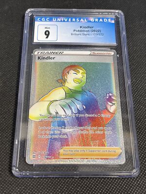 2022 Pokemon KINDLER - Brilliant Stars - HYPER RARE FULL ART - CGC 9 ...