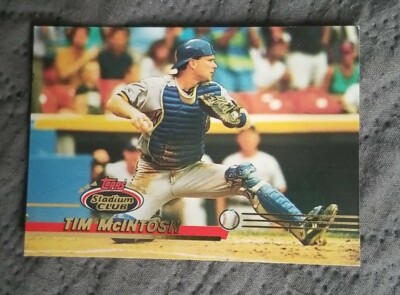 1993 Topps Stadium Club Baseball #502 Tim McIntosh - Milwaukee Brewers ...