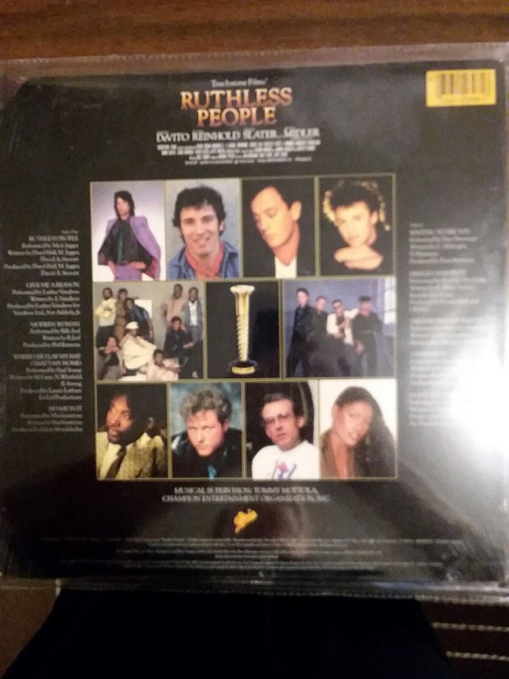 Ruthless People Original Soundtrack 10 track 1986 LP Record sealed Mick ...