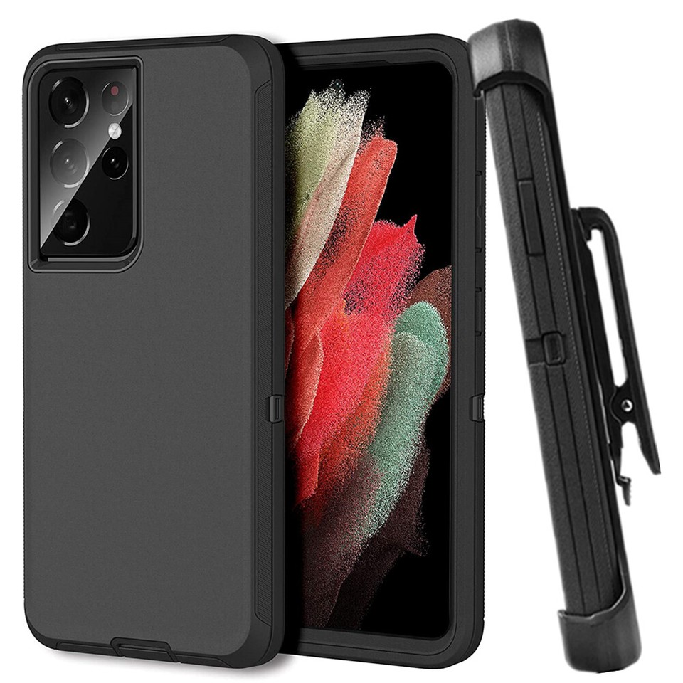 For Samsung Galaxy S22 S22+Ultra Shockproof Camo Defender Case Cover w ...