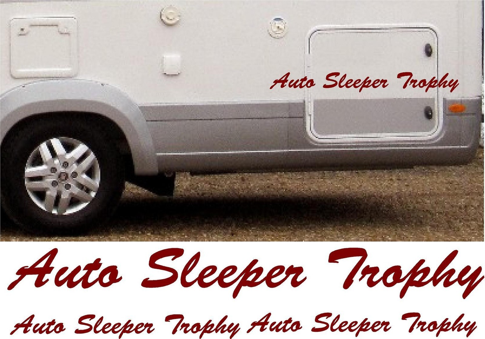 AUTO SLEEPER TROPHY 4 PIECE KIT DECALS STICKERS CHOICE OF COLOURS ...