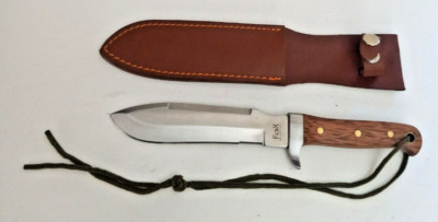 Fox Rostfrei Serrated Hunting Knife w/Sheath | eBay