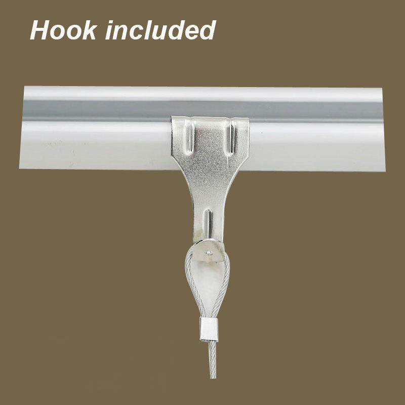 8 x Heavy Duty Rail Hooks + Art Hanging System Gallery Large Picture ...