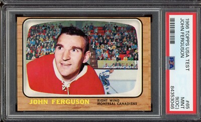 1966 Topps USA Test Hockey #65 John Ferguson PSA 9 (OC) | eBay